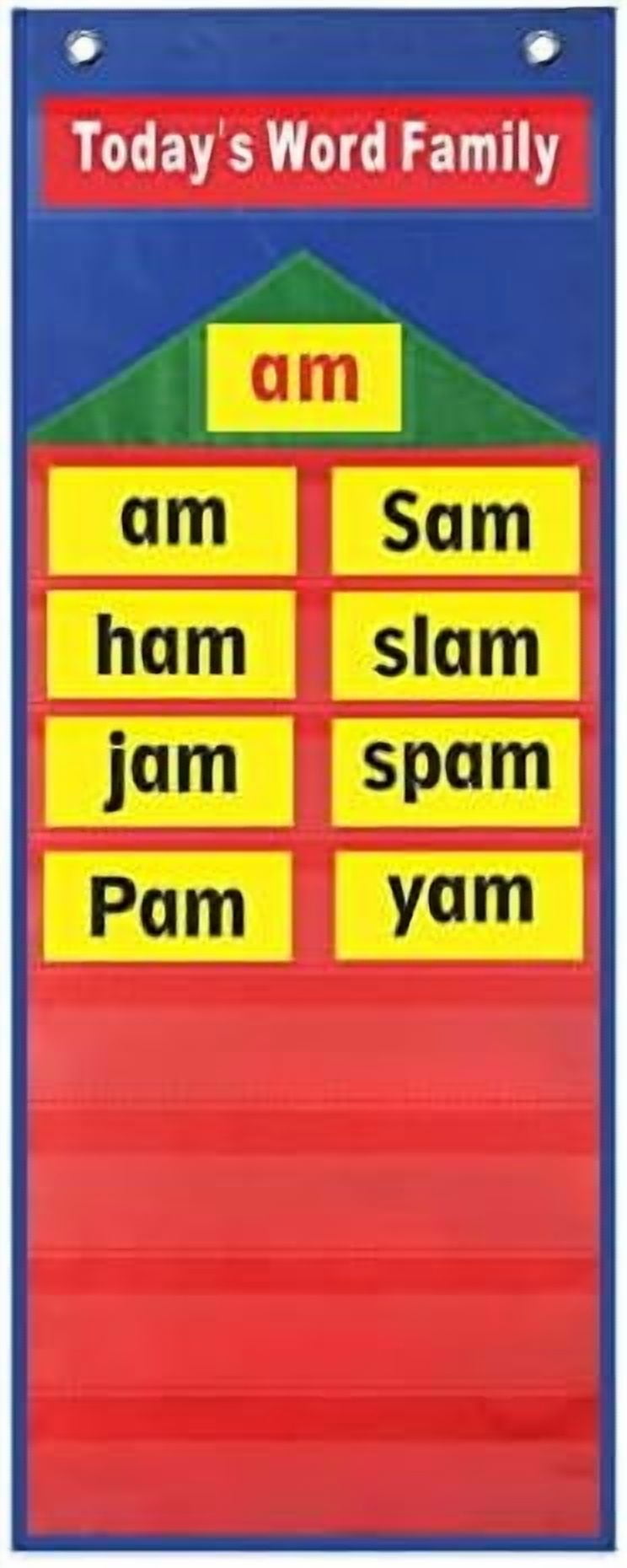 Word Families Pocket Chart,Pocket Chart with Word Families Cards ...