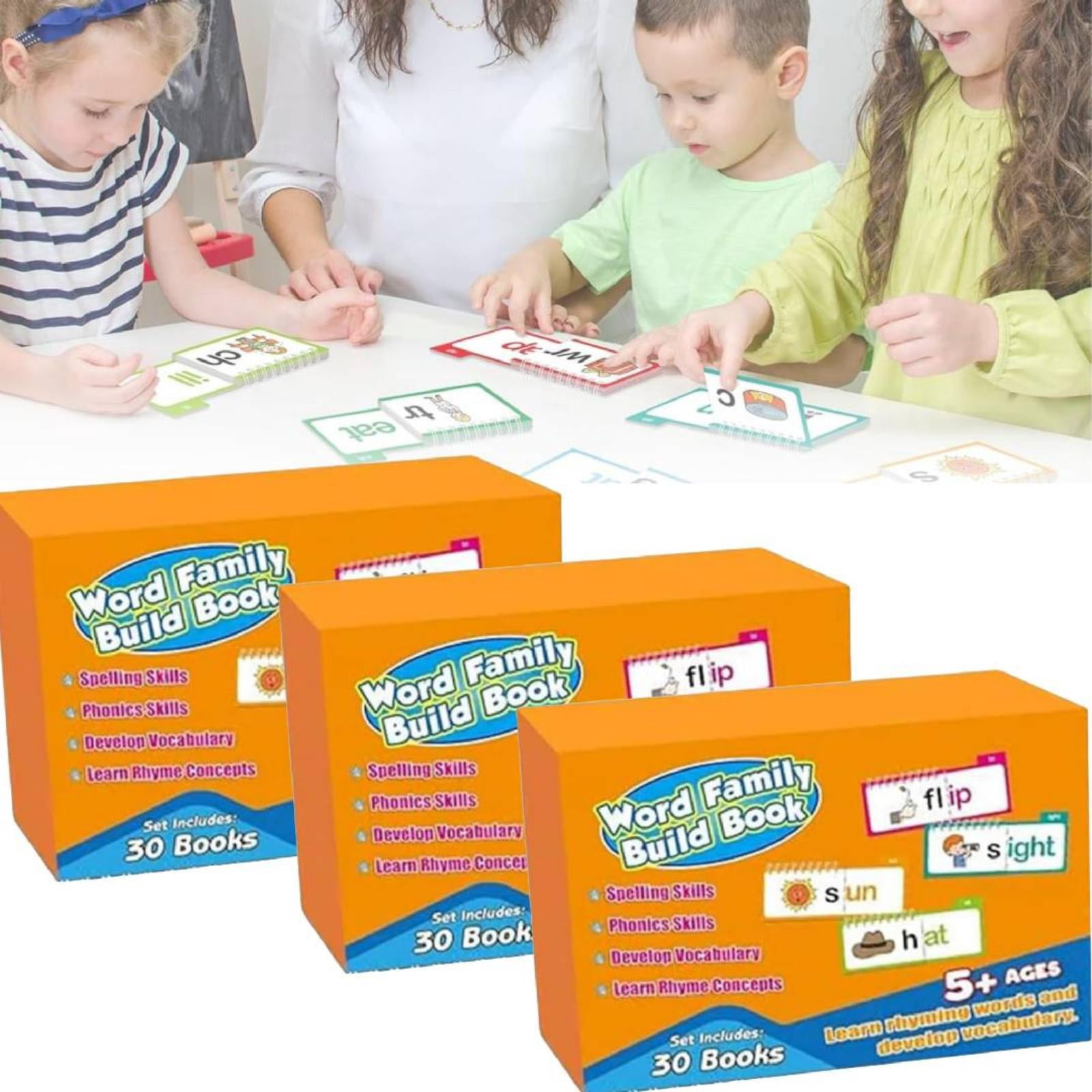 Word Family Build Book (30 Cards) 3 Set - Walmart.com