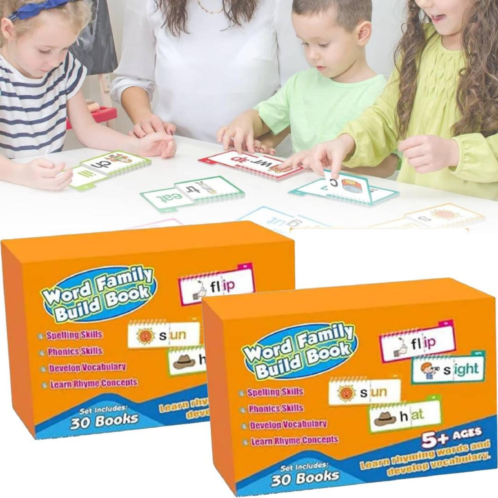 Word Family Build Book, 30 Read and Rhyme Flip Books, Word Family Flip ...