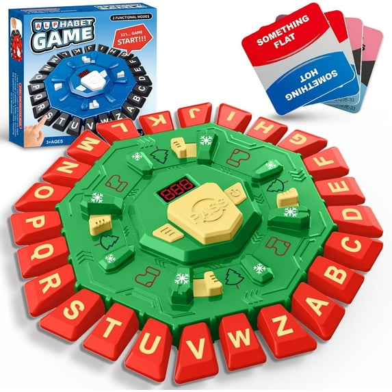 Word Game Family Board Game with Digital Display Timer and 2 Categories ...