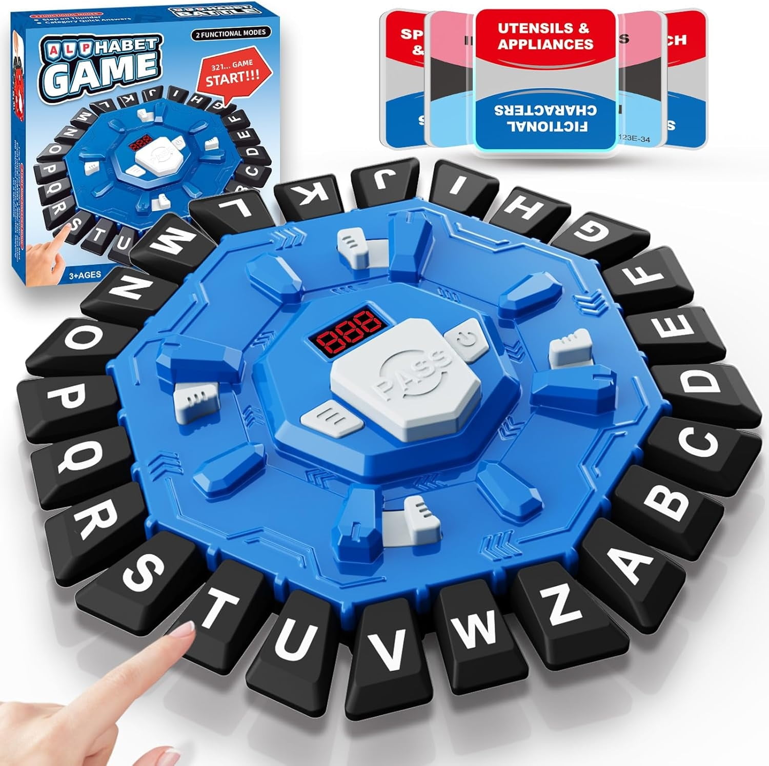 Word Game Family Board Games for Kids & Adults with 2 Modes,220 Topic ...