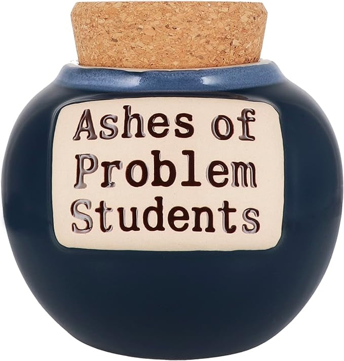 Word Jar “Ashes of Problem Students” Ceramic Teachers Gift Gag Joke ...