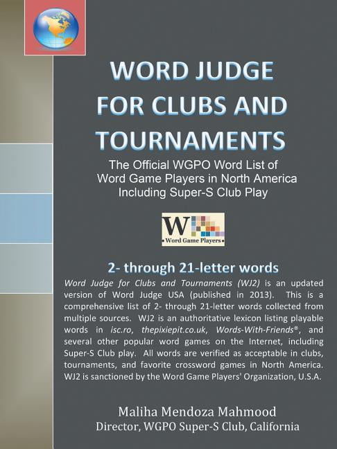 Word Judge for Clubs and Tournaments : The Official Wgpo Word List for ...