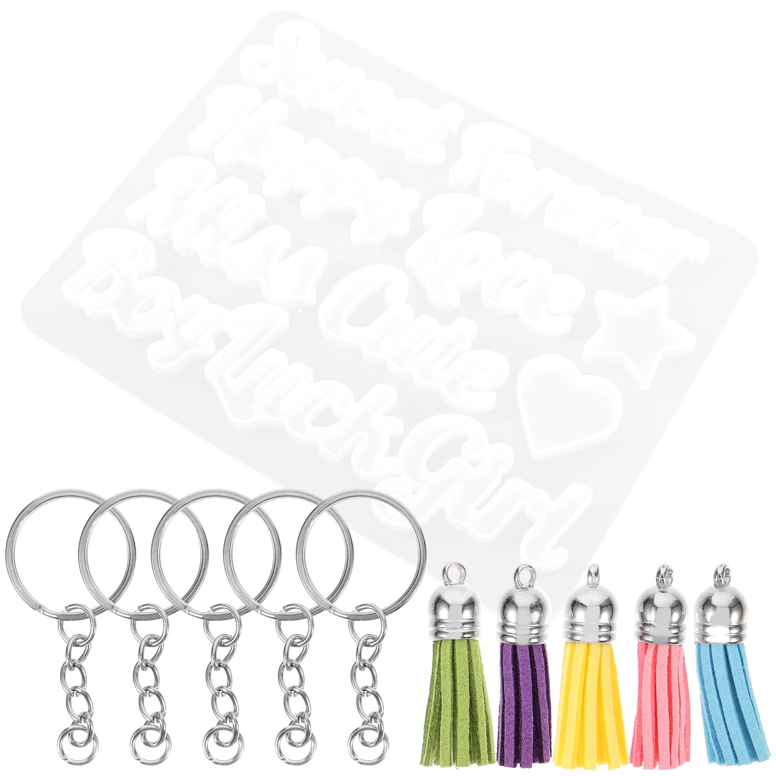 Word Mold Key Chains for Candle Craft Letter Glue - Walmart.com