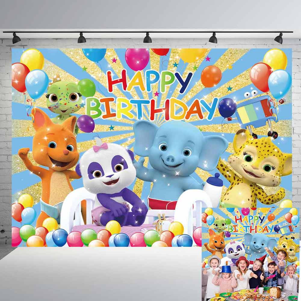 Word Party Backdrop Banner Party Supplies Poster Movie Theme Background ...