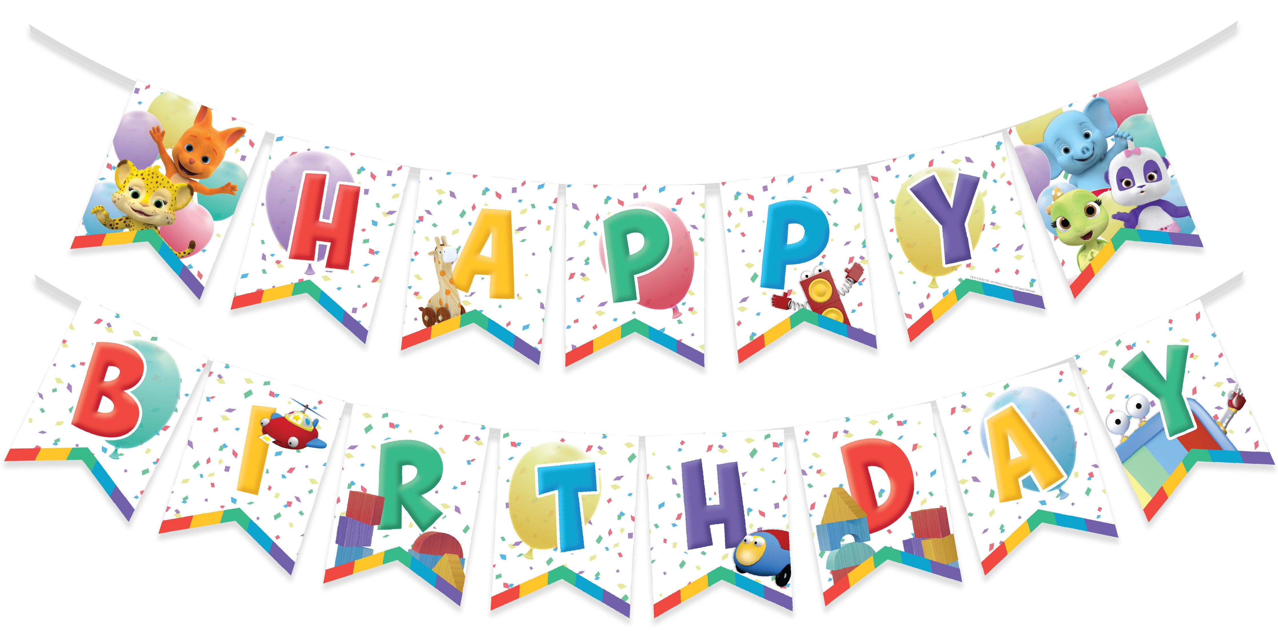 Word Party Banner - Word Party Birthday Supplies - Walmart.com