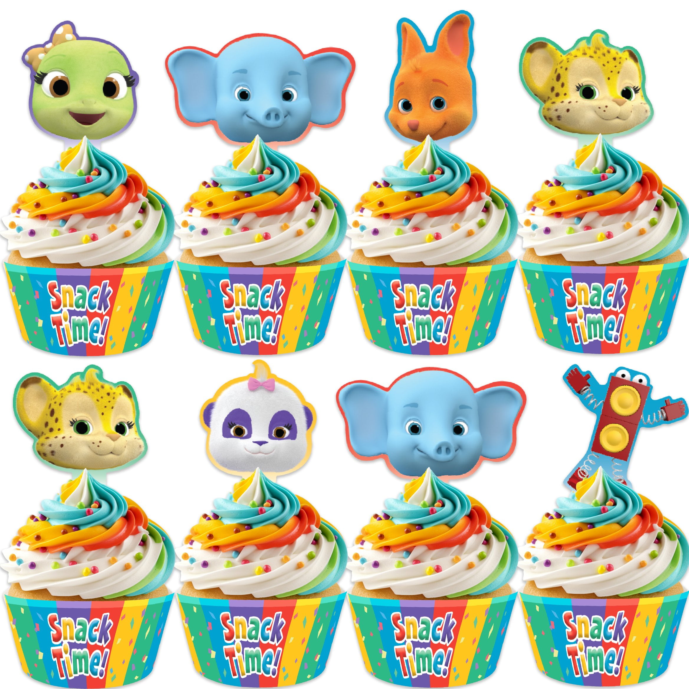 Word Party Cupcake Toppers & Word Party Cupcake Wrappers - Walmart.com