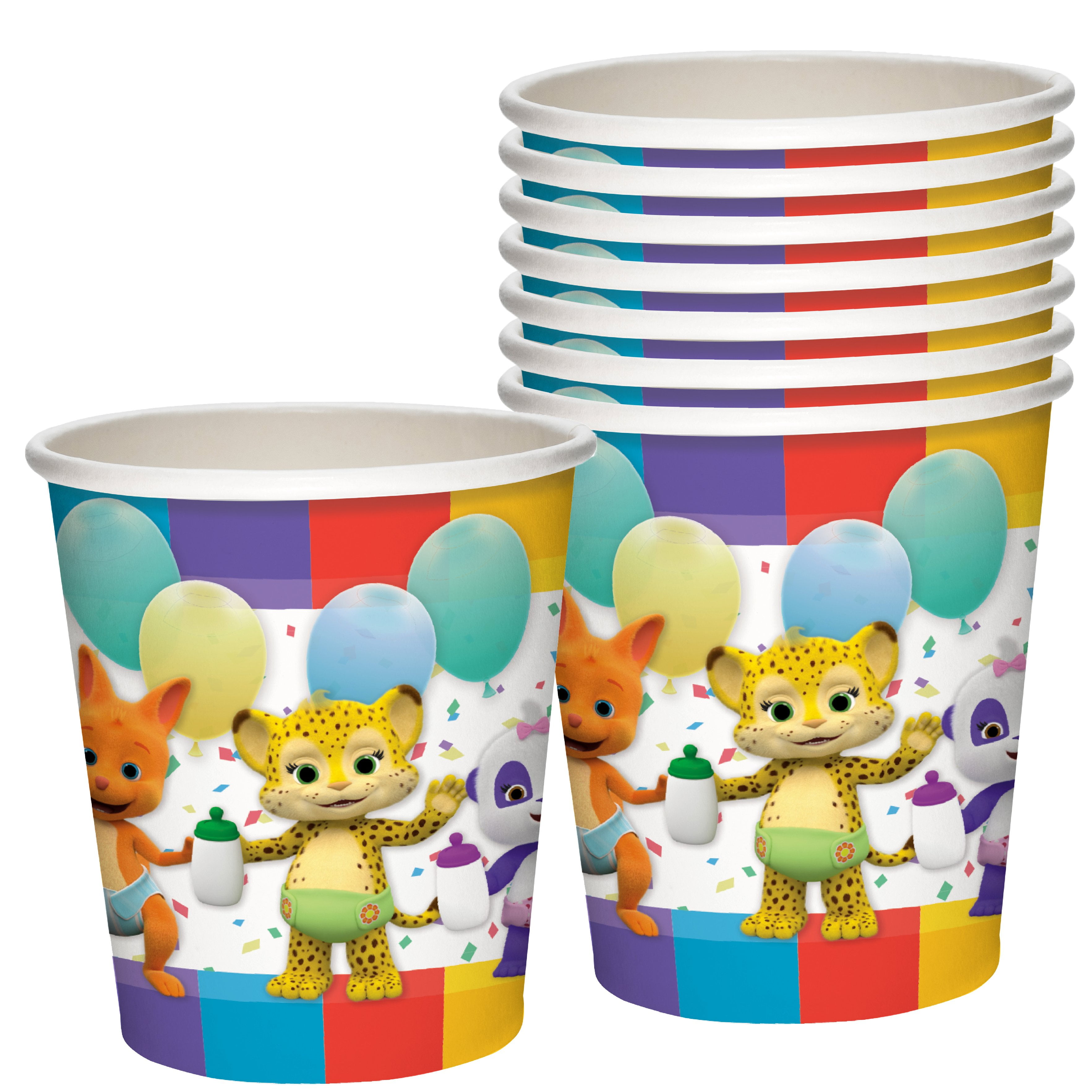 Word Party Cups 16 Count - Word Party Birthday Supplies - Walmart.com
