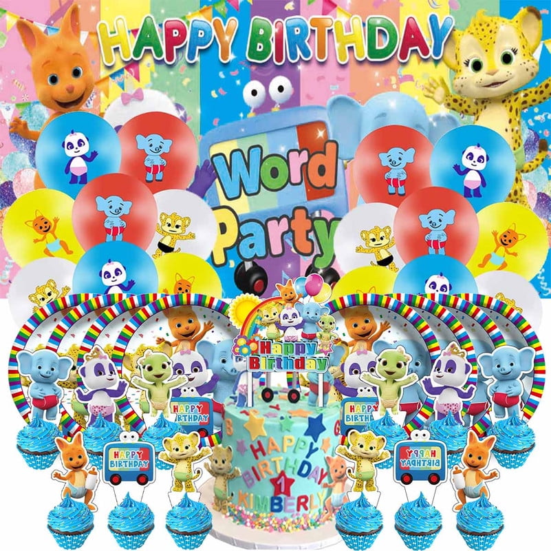Word Party Party Supplies Balloons Tableware Decorations Birthday ...