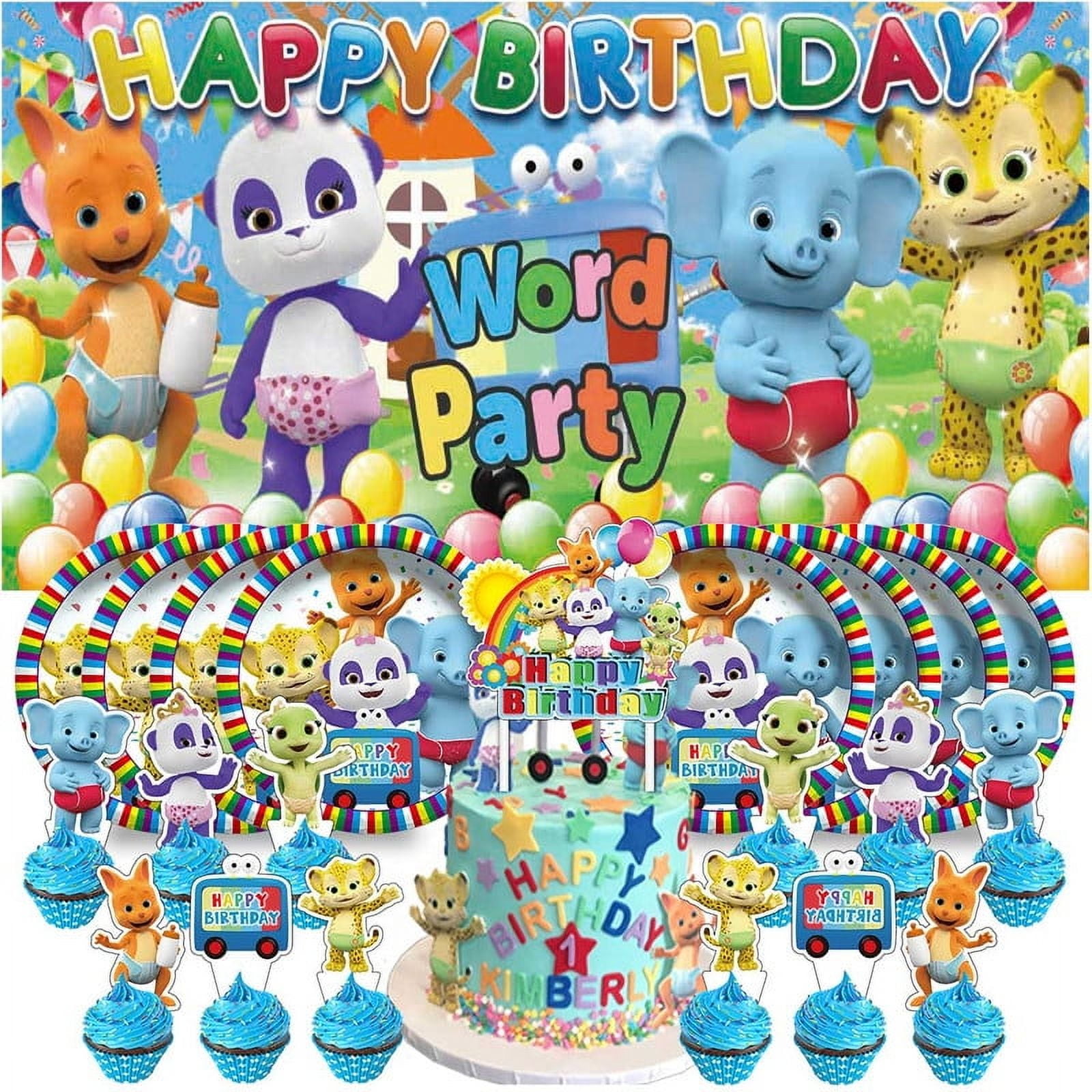 Word Party Party Supplies Decor Movie Decorations Banner Plates ...