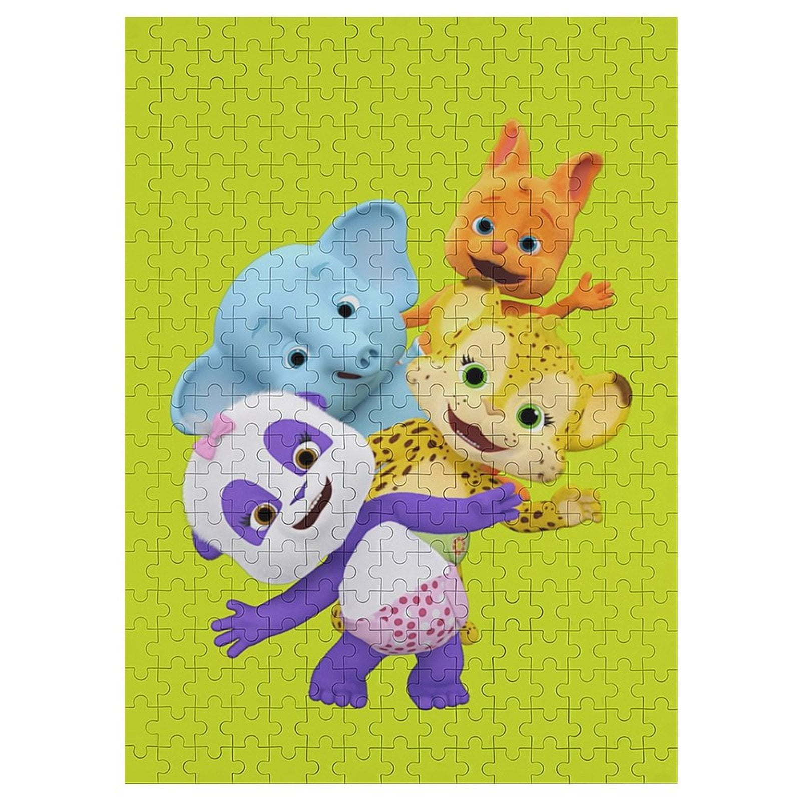 Word Party Picture Puzzle 300 PCS Wooden Puzzle Artwork Jigsaw Puzzles ...