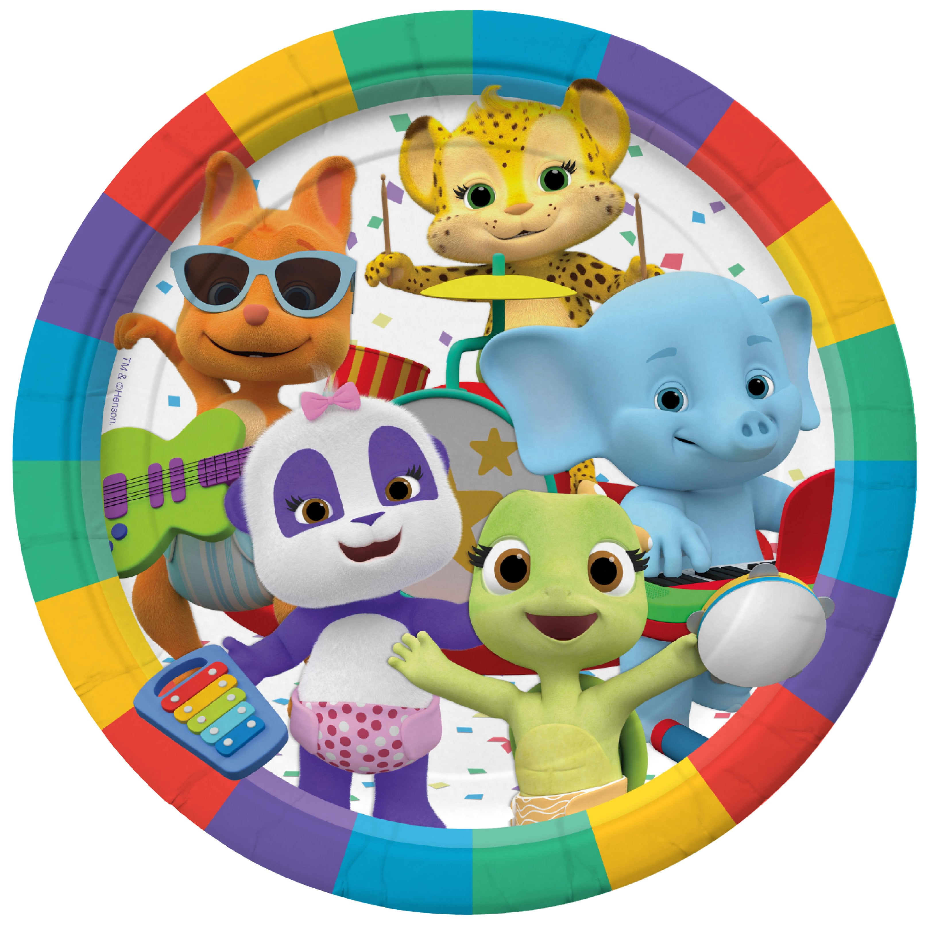 Word Party Plates 9in - Word Party Birthday Supplies 8 Count - Walmart.com