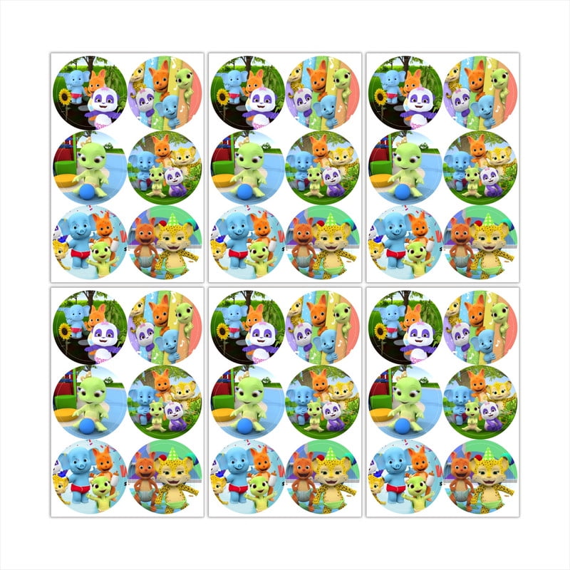 Word Party Stickers Party Favors Labels Birthday Thank You Themed Round ...