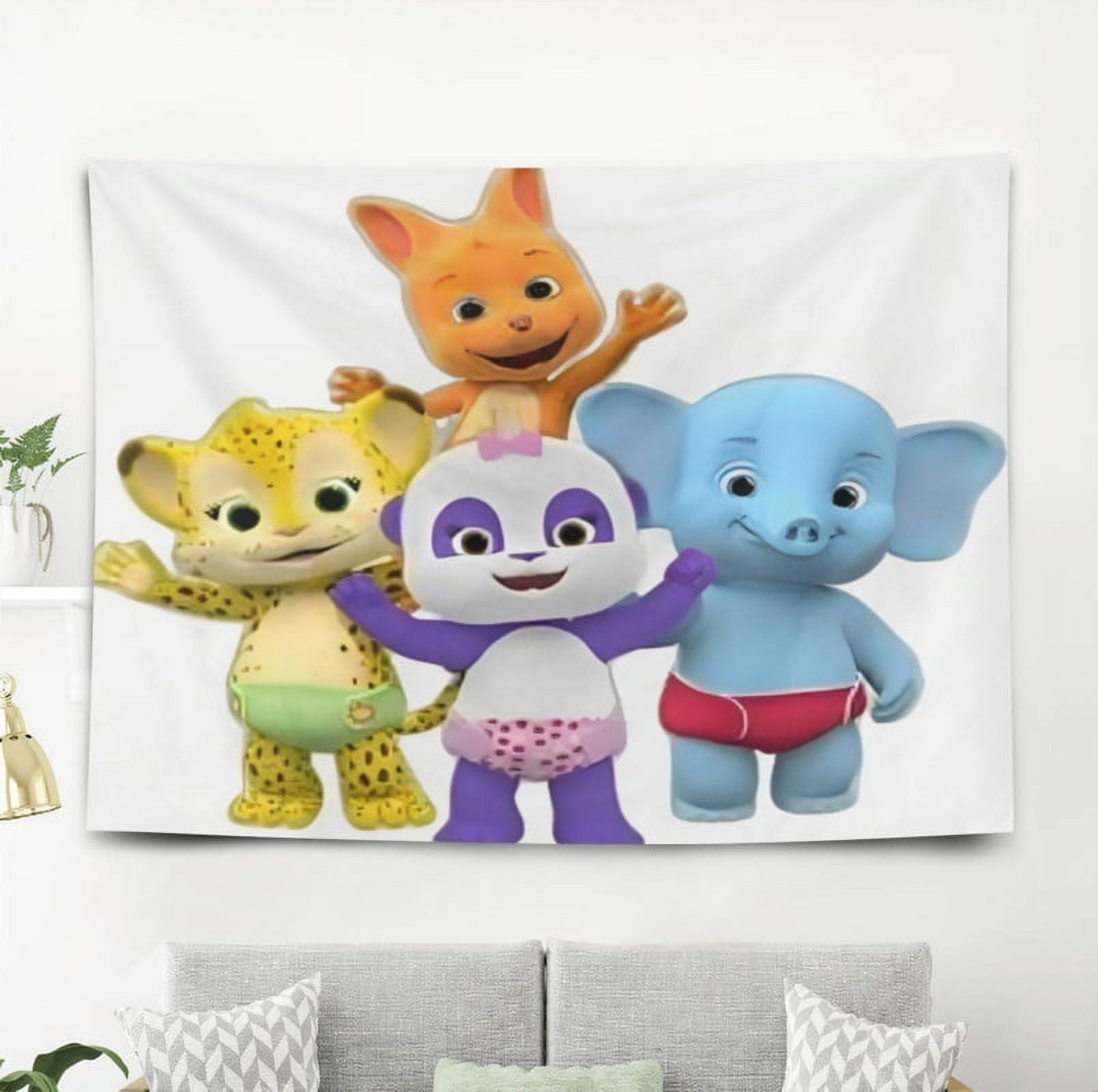 Word Party Tapestry Gift Wall Hanging Backdrop for Room Bedroom Girls ...