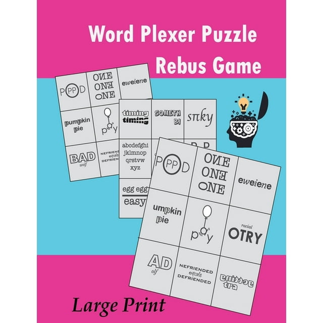 Word Plexer Puzzle Rebus Game: Rebus Puzzles Word Phrase Games Teasers ...