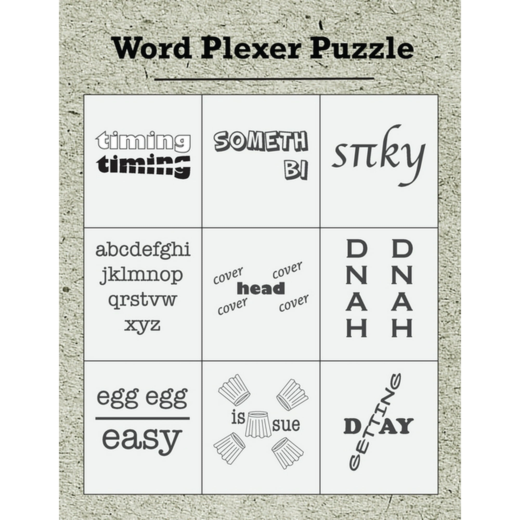 Easy Rebus Puzzles With Answers