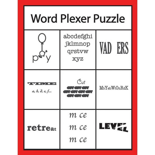 Word Plexer Puzzle: Rebus Puzzles Word or Phrase Fun and Challenge Game ...