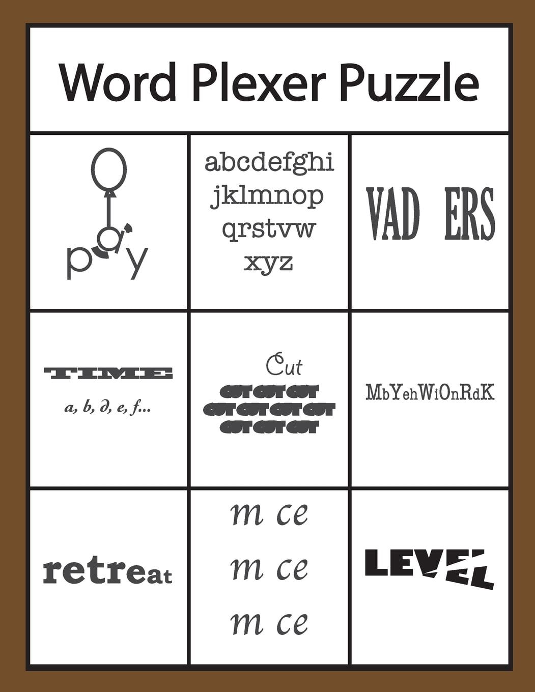 Word Plexer Puzzle: Rebus Puzzles Word or Phrase Fun and Challenge Game ...