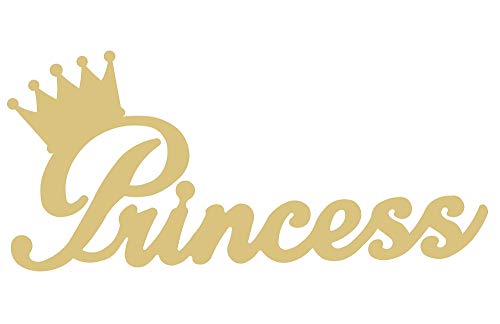 Word Princess Cutout Unfinished Wood Home Decor Birthday Party Little ...