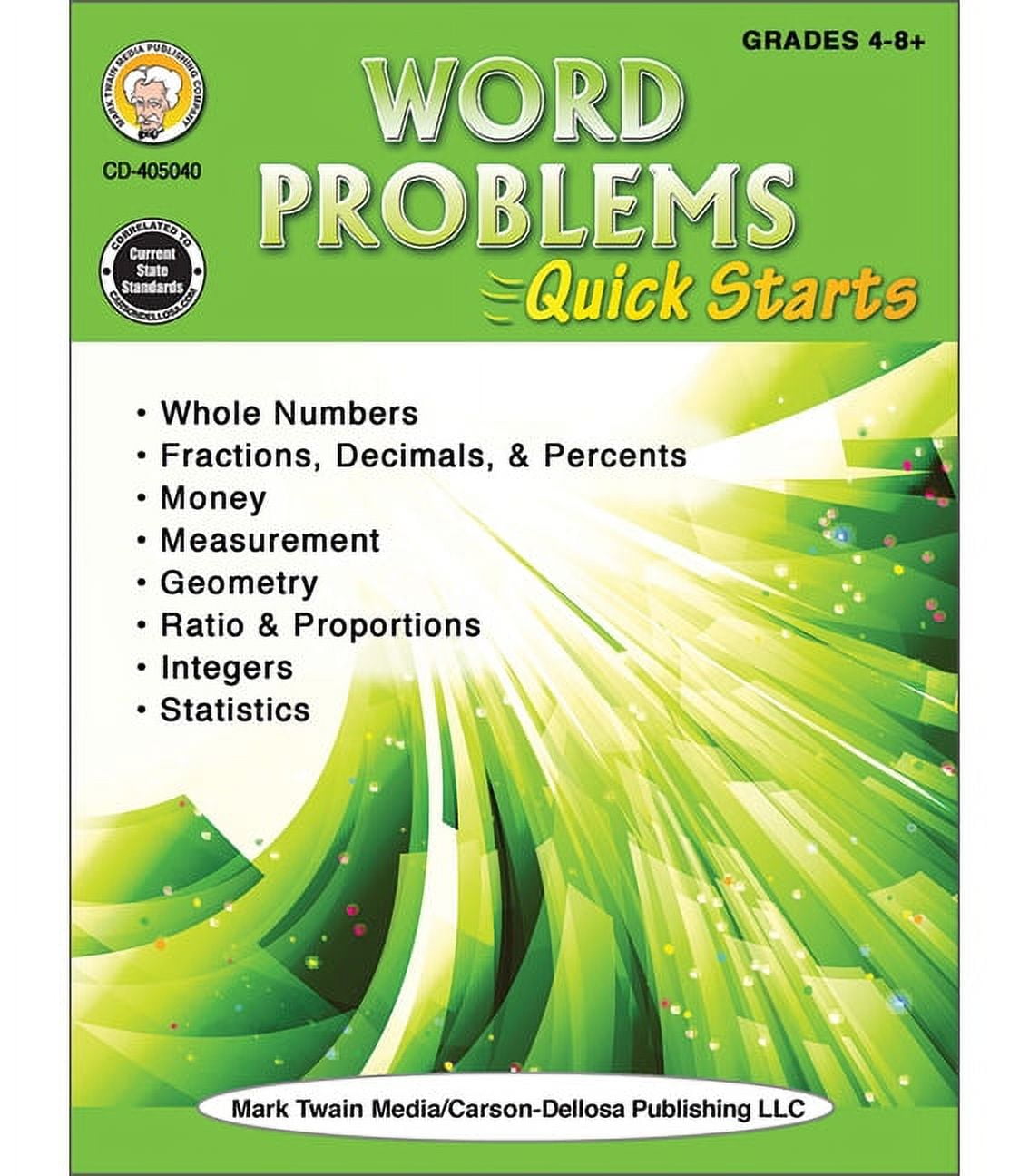 Word Problems Quick Starts Workbook (Paperback) - Walmart.com