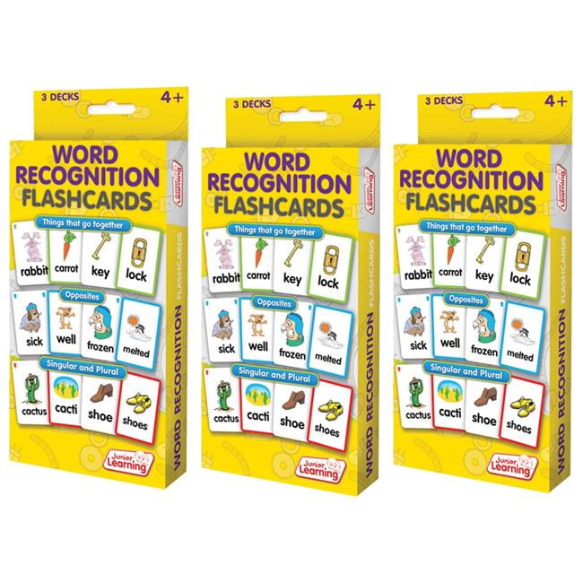 Word Recognition Flash Cards - Pack of 3 - Walmart.com