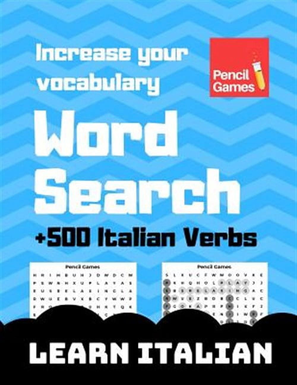 Learn Italian with Word Searches: Word Search, +500 Italian Verbs ...
