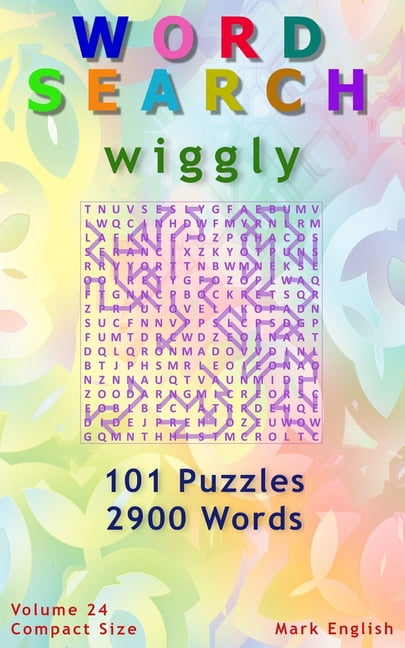 Word Search: Wiggly, 101 Puzzles, 2900 Words, Volume 24, Compact 5"x8 ...
