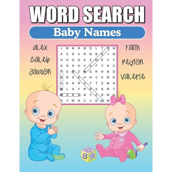 Word Search Baby Names: Word Find Puzzles, (Paperback) - Walmart.com