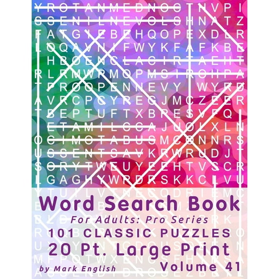 Pro Word Search Books for Adults: Word Search Book For Adults: Pro ...