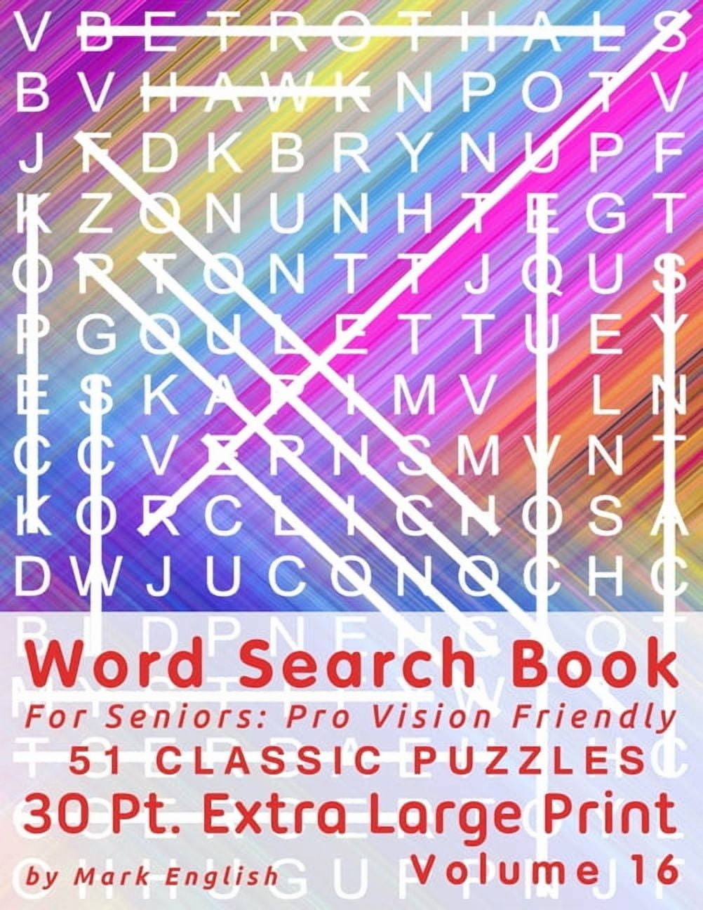 Easy Vision Fit Mind Word Search: Word Search Book For Seniors: Pro ...