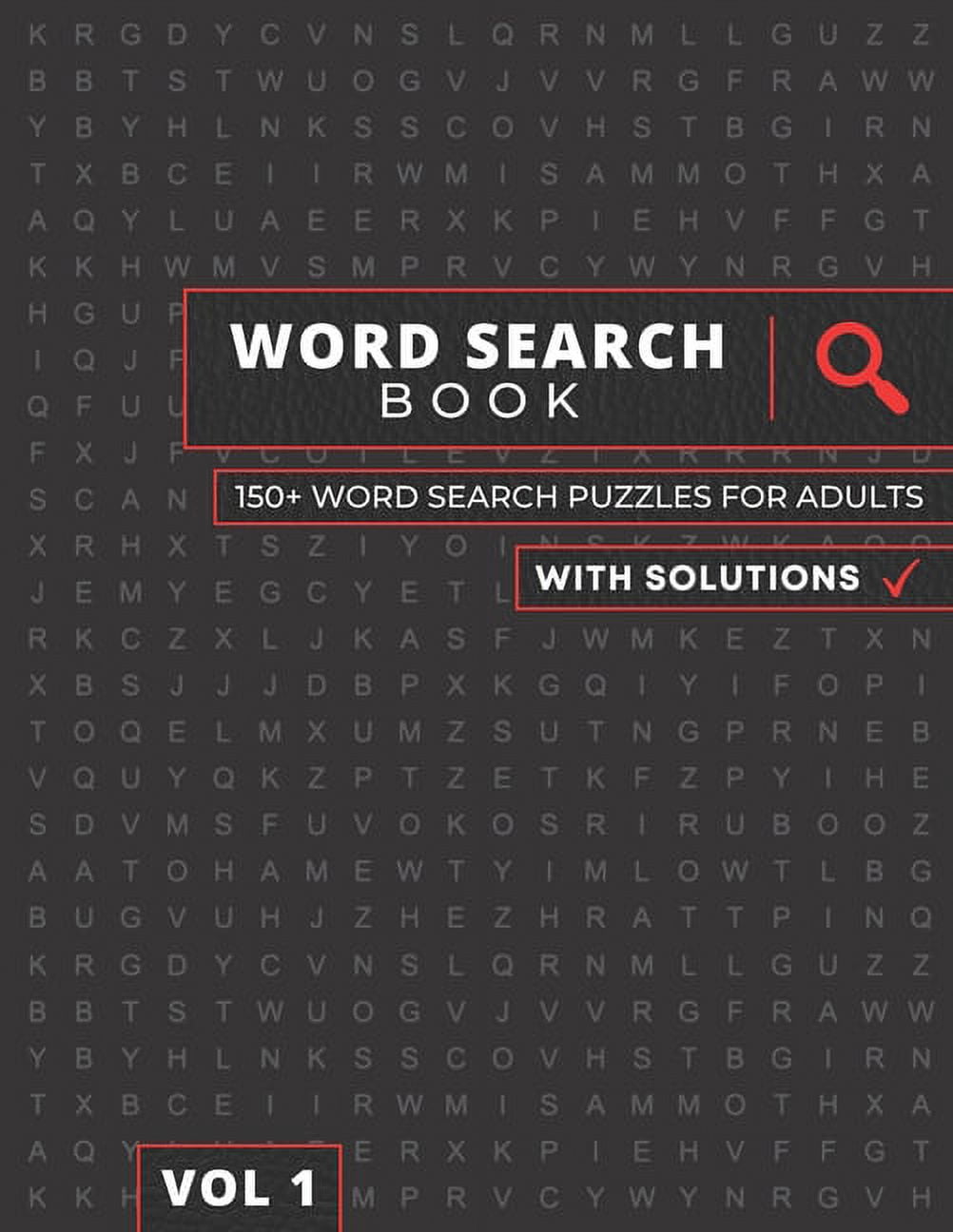 Word Search Book: Word Search Puzzle Book For Adults, Over 150+ Word ...
