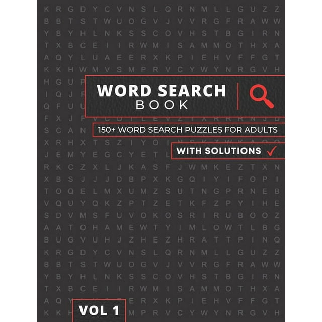 Word Search Book: Word Search Puzzle Book For Adults, Over 150+ Word ...