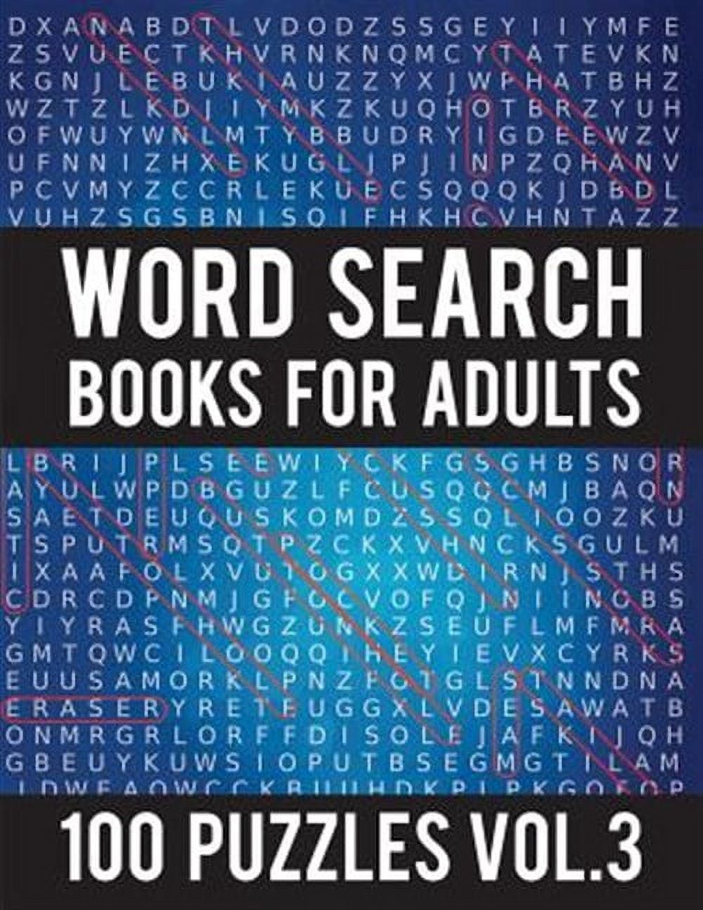 Word Search Books for Adults: 100 Word Search Puzzles - (Word Search ...