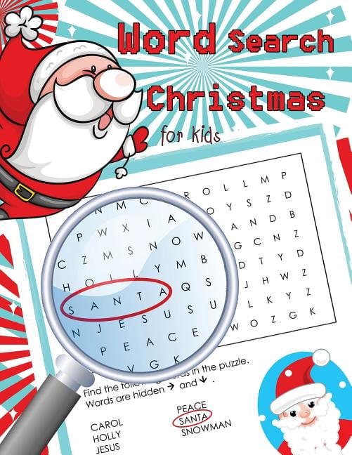 Word Search Christmas for Kids: Word Search Books for Kids Ages 6-8 ...