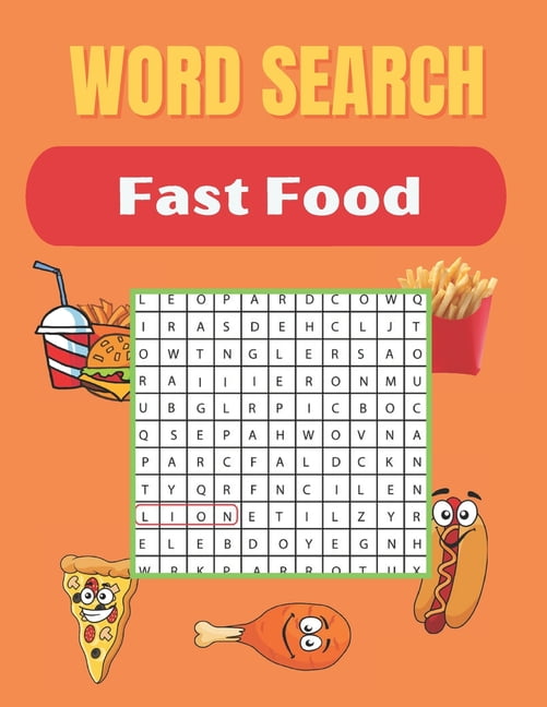 Word Search Fast Food: Really Fast Food Word Search Puzzles Books ...
