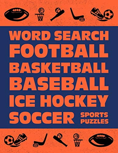 Pre-Owned Word Search: Football Basketball Baseball Ice Hockey Soccer ...