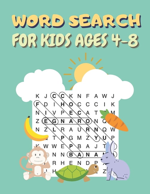 Word Search For Kids Ages 4-8: 100 Word Search and Find Puzzles to Keep ...