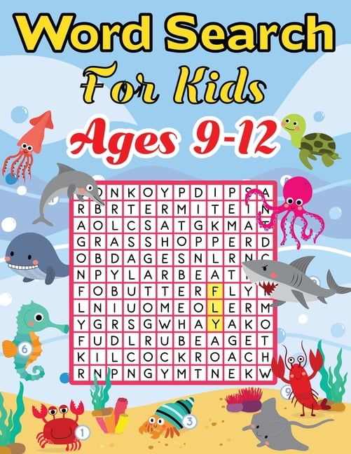 Word Search For Kids Ages 9-12 : Kindergarten to 1st Grade, Search ...