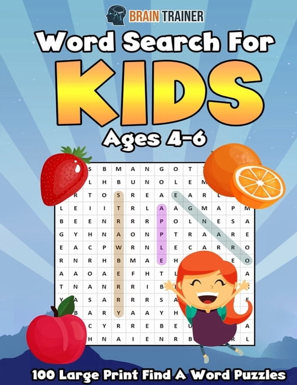 Word Search For Kids: Find A Word Puzzles (Large Print) (Paperback ...