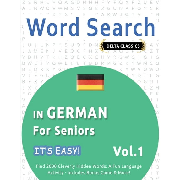 Word Search in German for Seniors - It's Easy! Vol.1 - Delta Classics ...