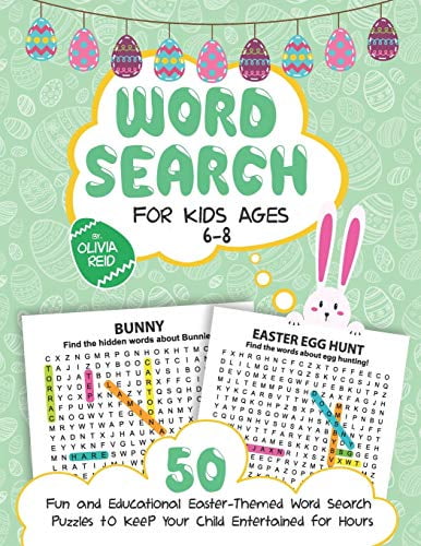 Pre-Owned Word Search for Kids Ages 6-8: 50 Fun and Educational Easter ...