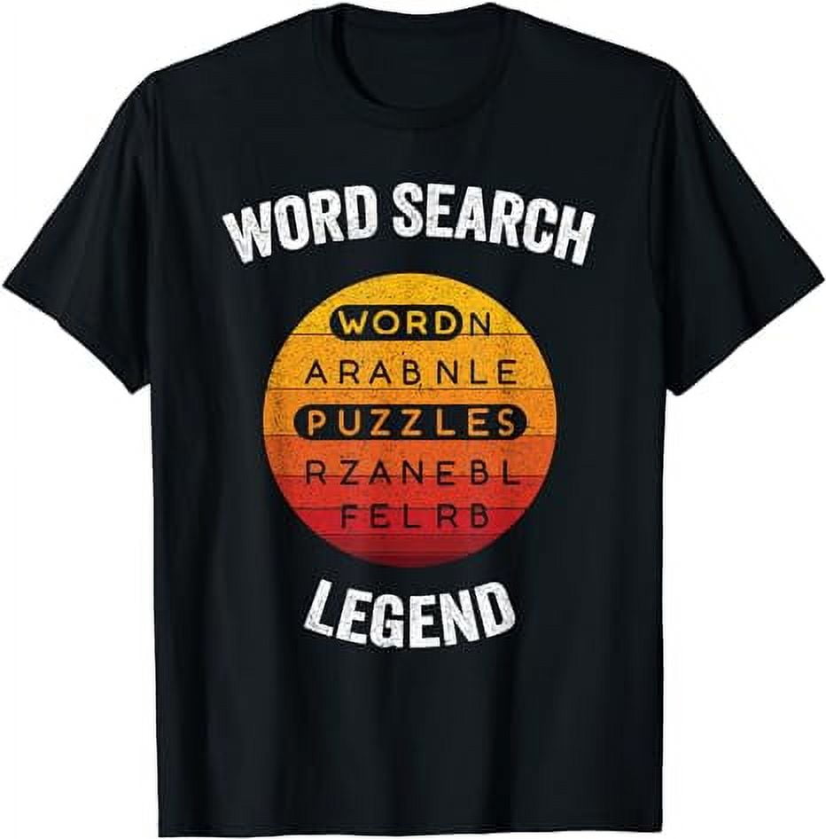 Word Search Legend | Vintage Words Searches Puzzle T-Shirt - Walmart.com