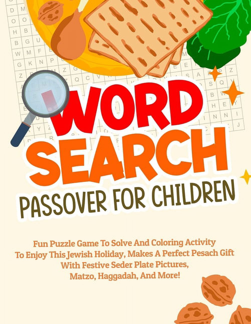 Word Search Passover For Children: Fun Puzzle Game To Solve And ...