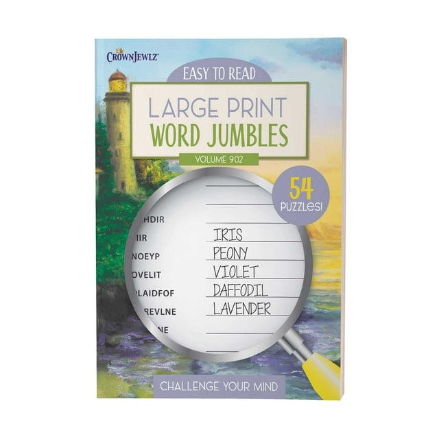 Large Print Puzzles Word Jumbles Volume 902, by CrownJewlz, (Paperback ...
