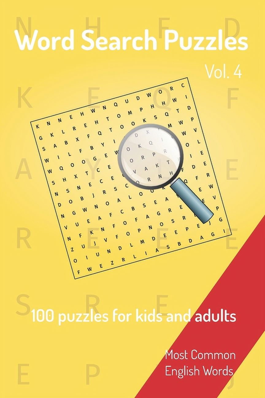 Word Search Puzzles - 100 puzzles for kids and adults: Most Common ...