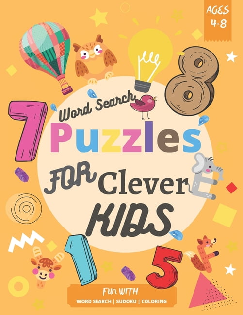 Word Search Puzzles for Clever Kids 4-8: Fun with-Out Activities for ...