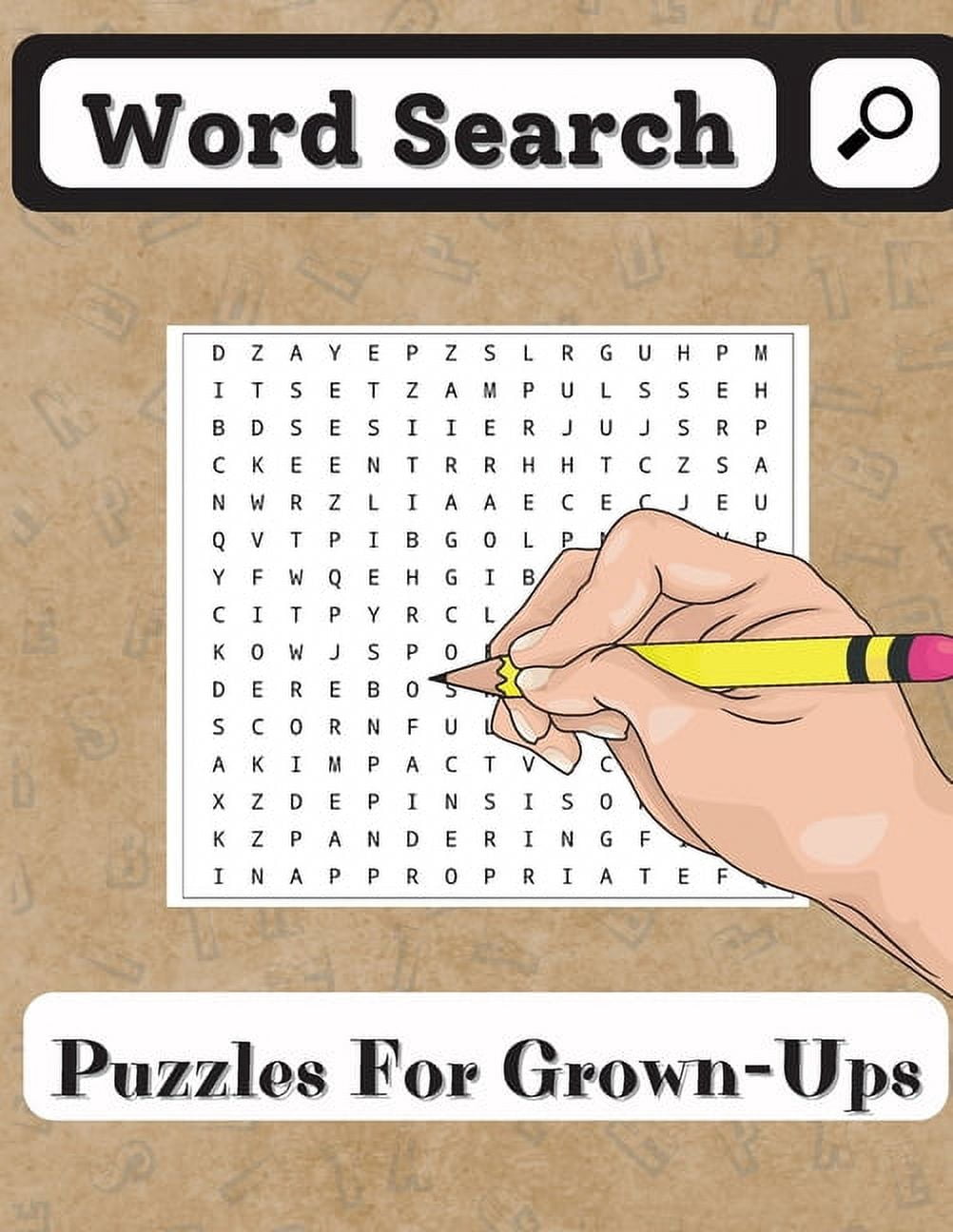 Word Search Puzzles for Grown-Ups: Word Search Book for Seniors and all ...