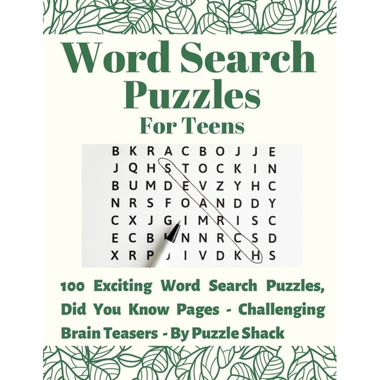 Word Puzzles Brain Teasers Printable