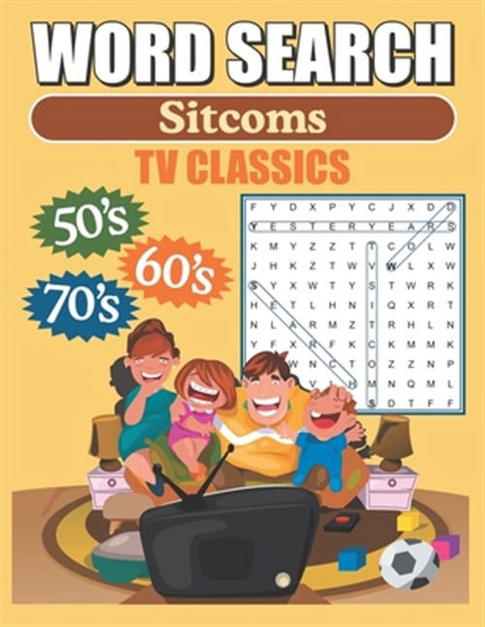 Word Search Sitcoms TV Classics: Large Print Word Find Puzzles ...