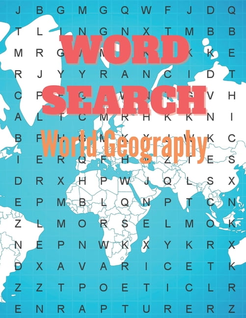 Word Search World Geography: Really Geography Word Search Puzzle Books ...